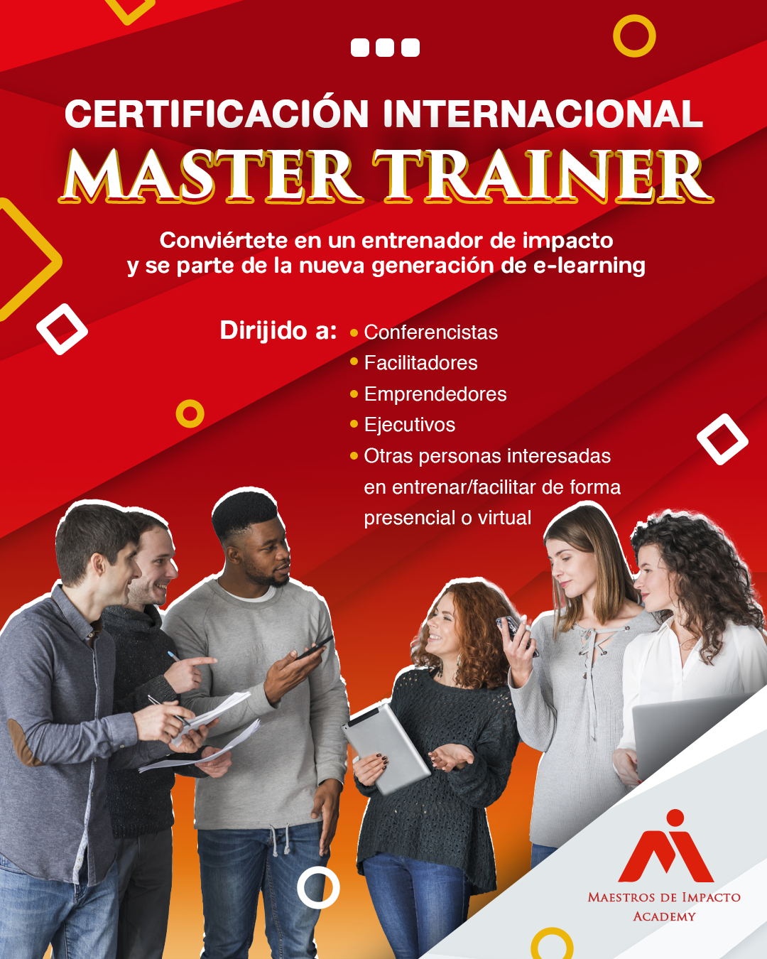 CERTIFICACIÓN INTERNACIONAL MASTER TRAINER - Maestros de Impacto Academy